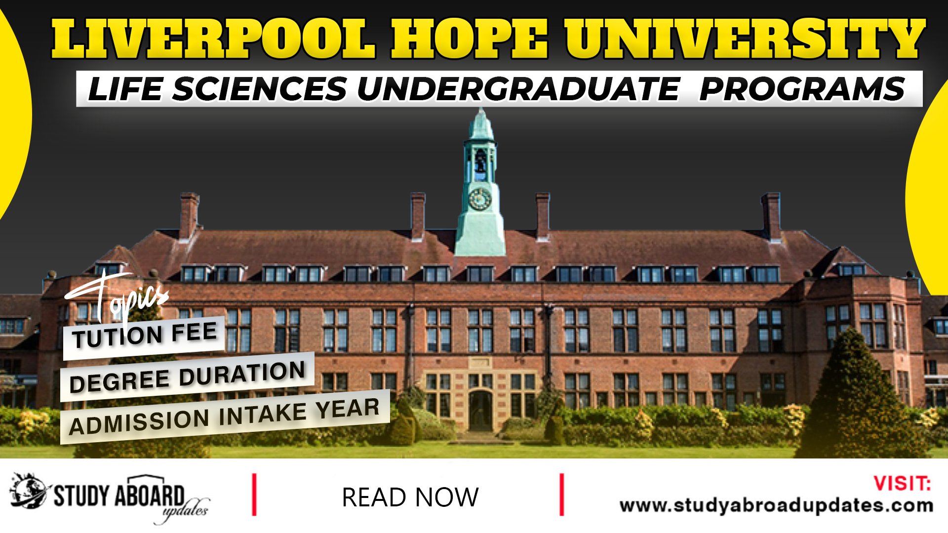 Liverpool Hope University Life Sciences Undergraduate Programs