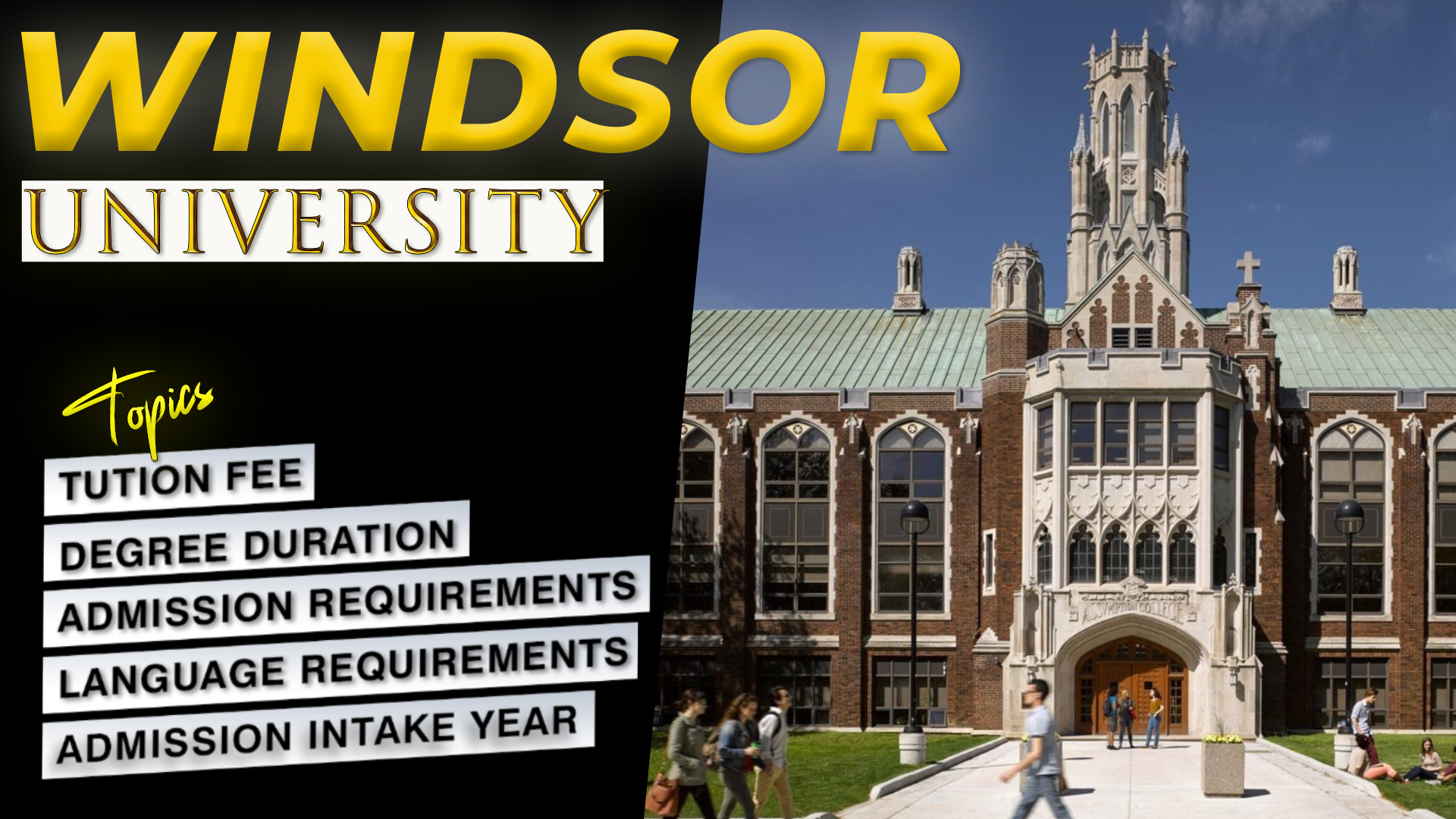 University of Windsor : Rankings, Fees & Courses Details