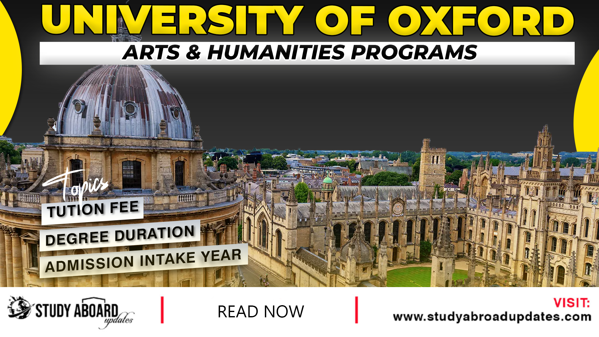 University of Oxford Arts & Humanities Programs