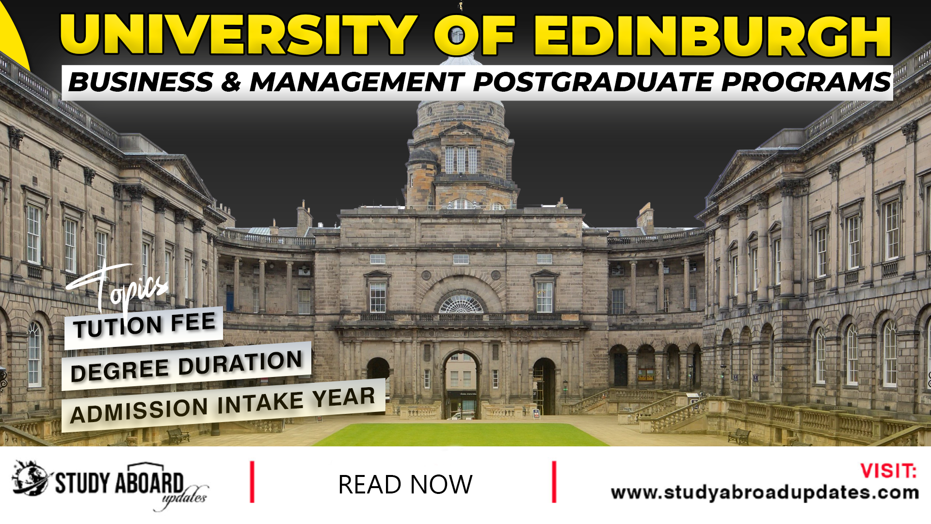 University of Edinburgh Business & Management Postgraduate Programs