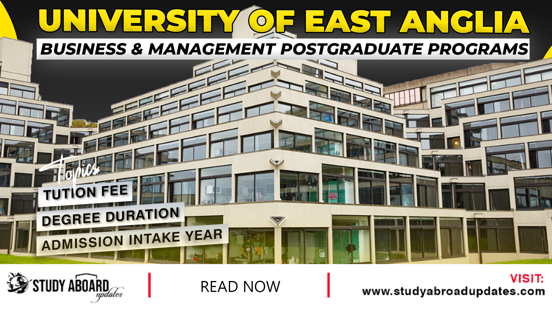 University of East Anglia Business & Management Postgraduate Programs