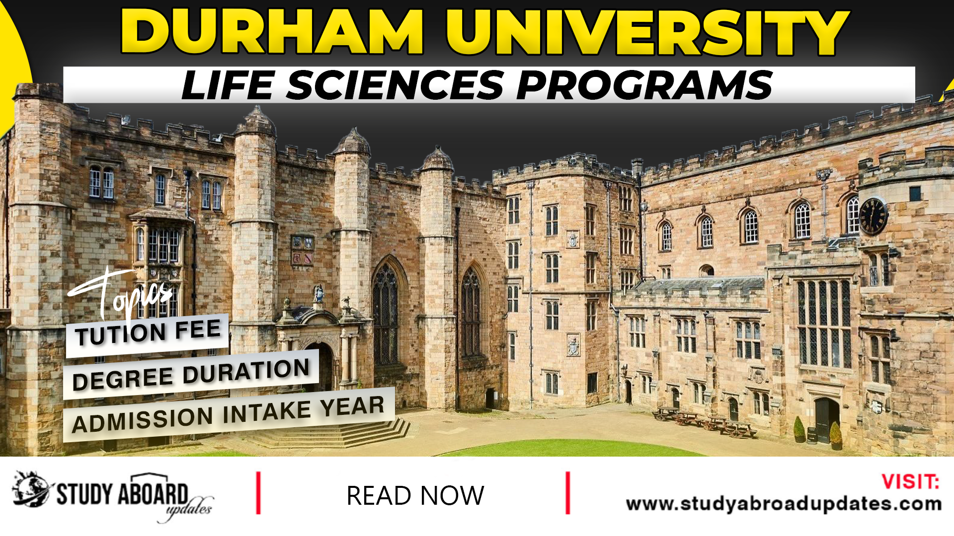 Durham University Life Sciences Programs