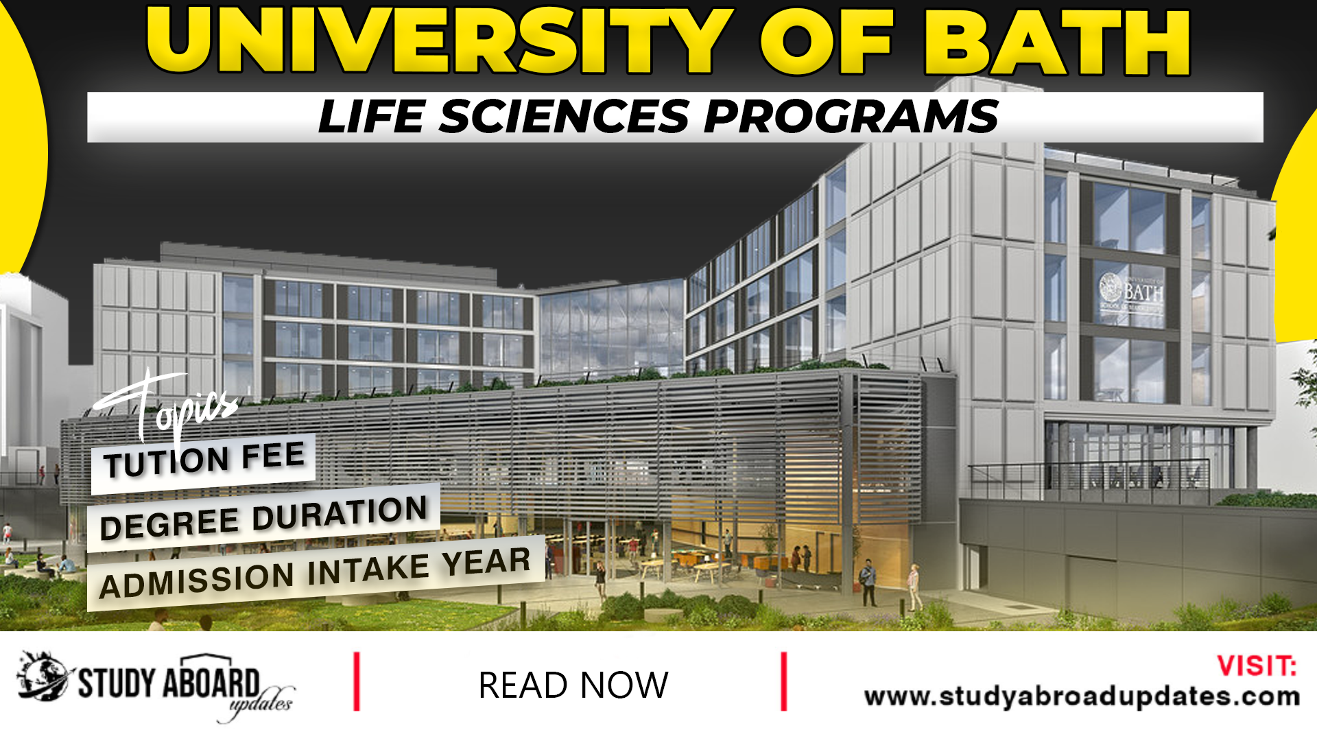 University of Bath Life Sciences Programs