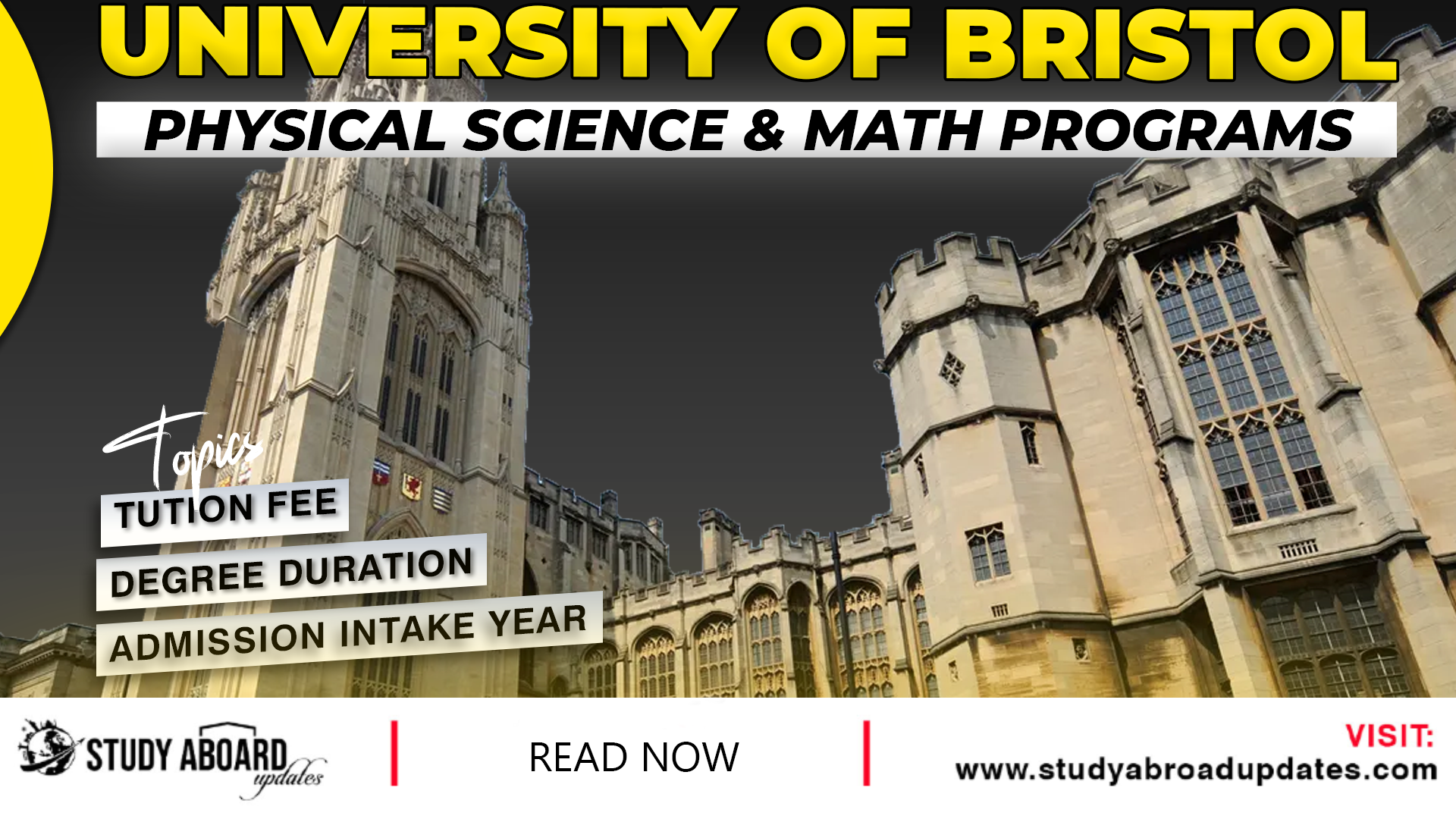 University of Bristol Physical Science & Math Programs