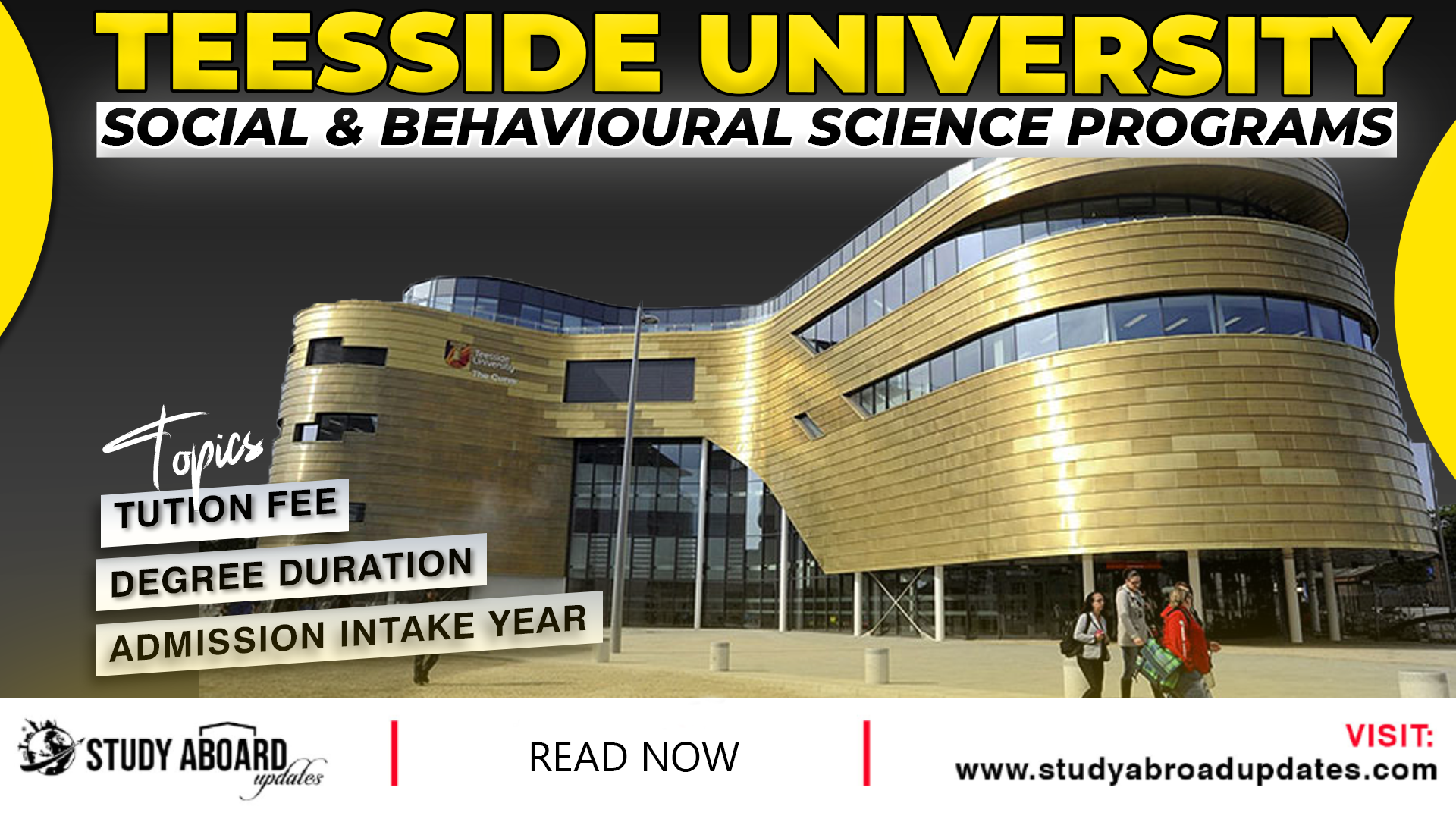 Teesside University Social & Behavioural Science Programs