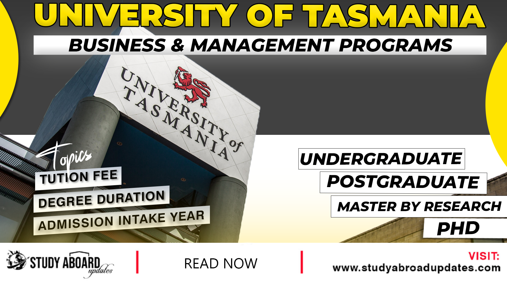 University of Tasmania Business & Management Programs