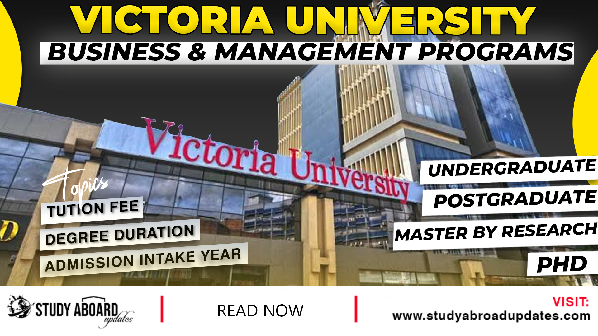 Victoria University Business & Management Programs