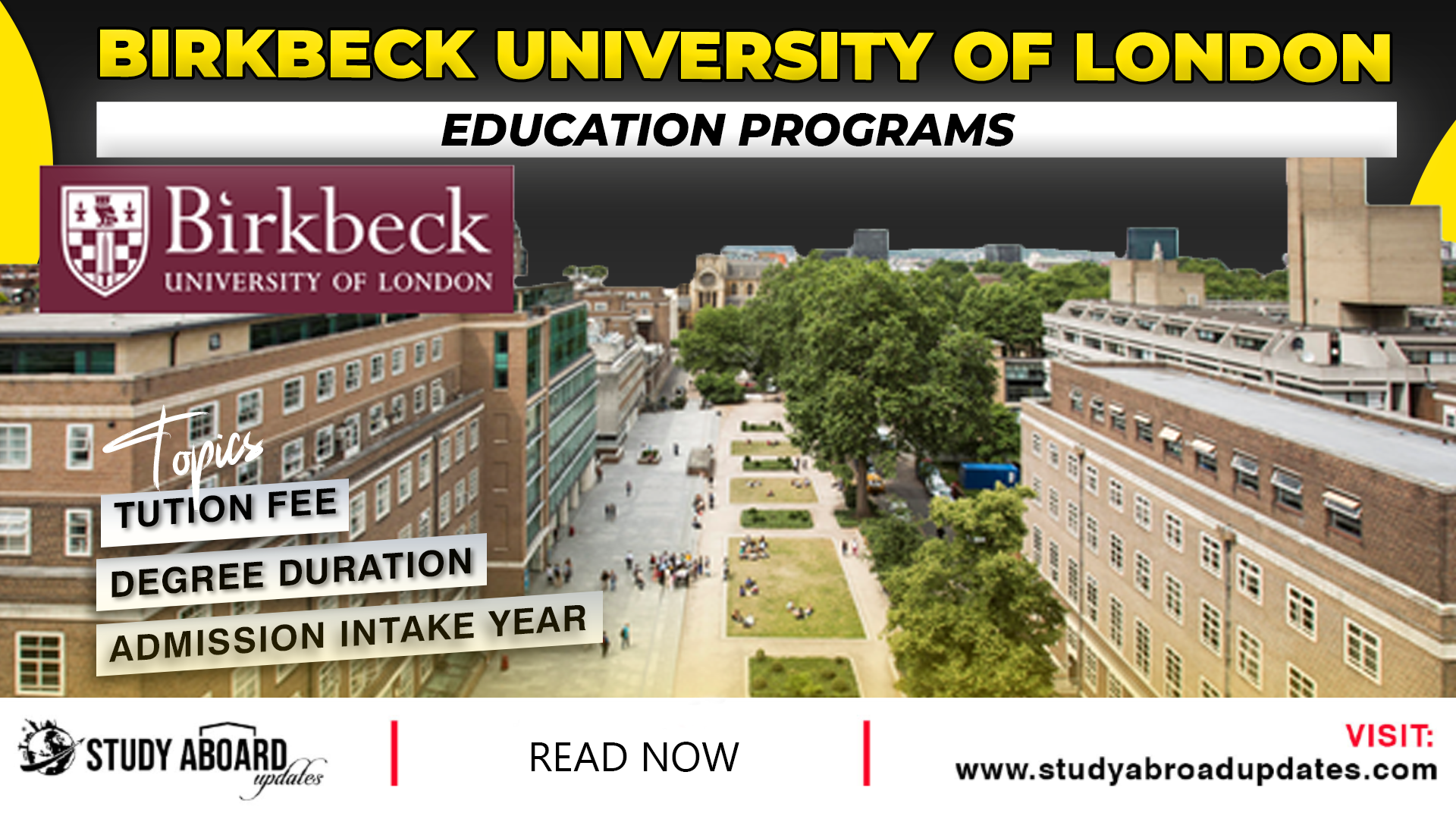 Birkbeck University of London Education Programs