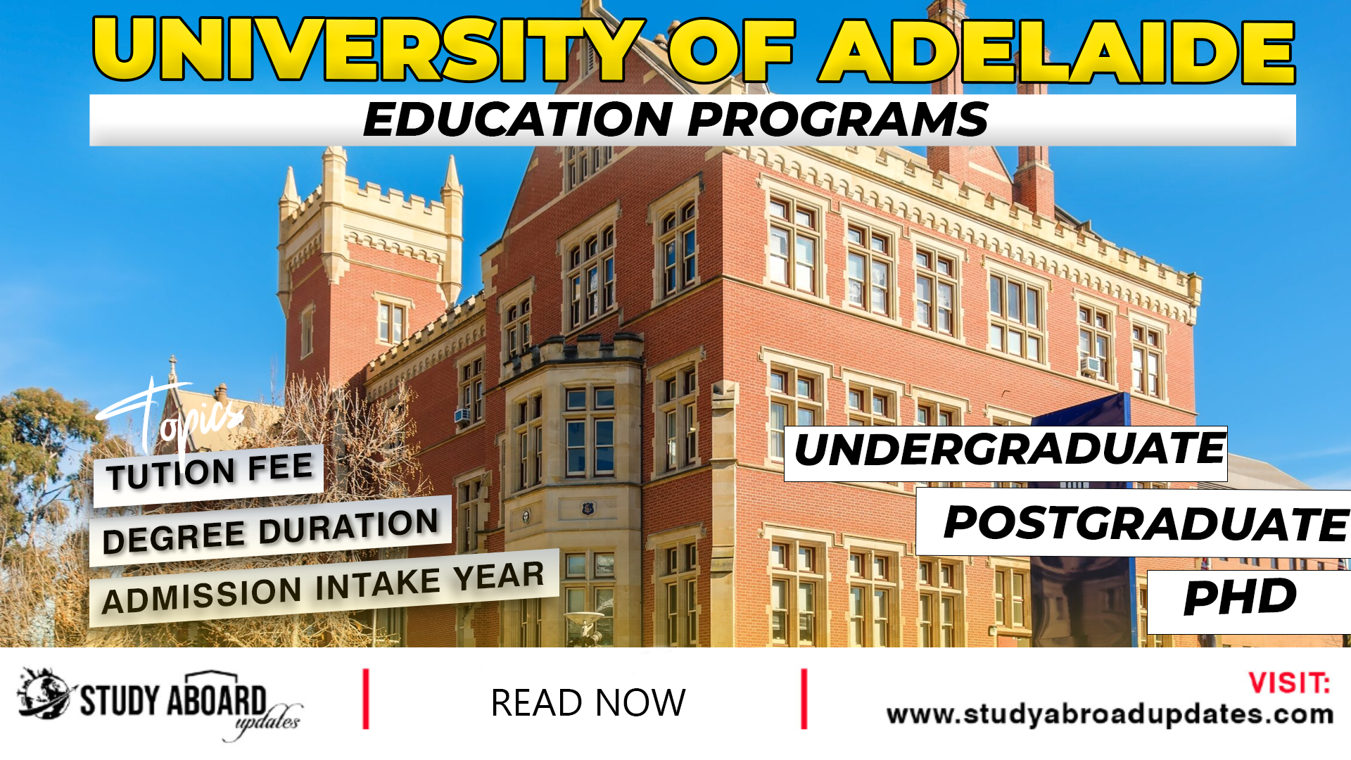 University of Adelaide Education Programs