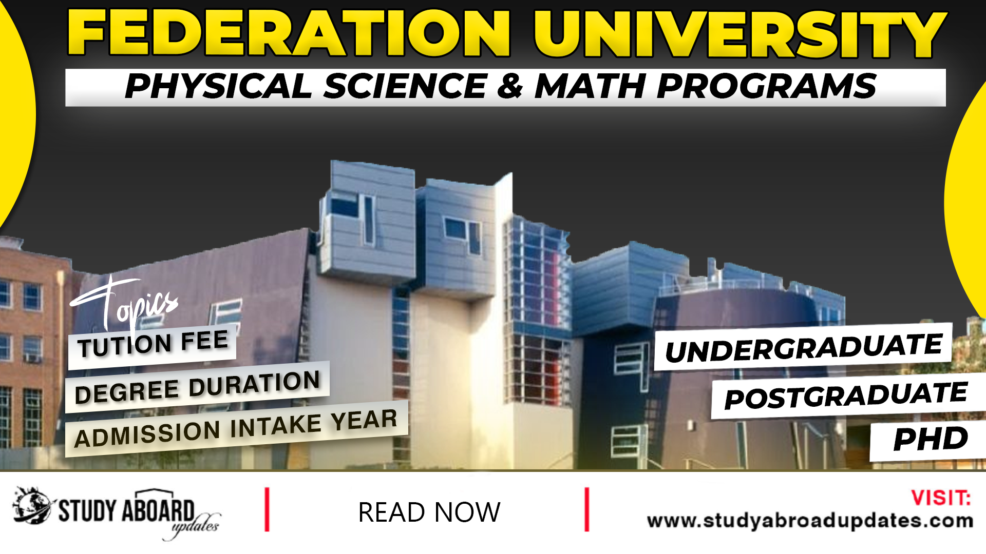 Federation University Physical Science & Math Programs