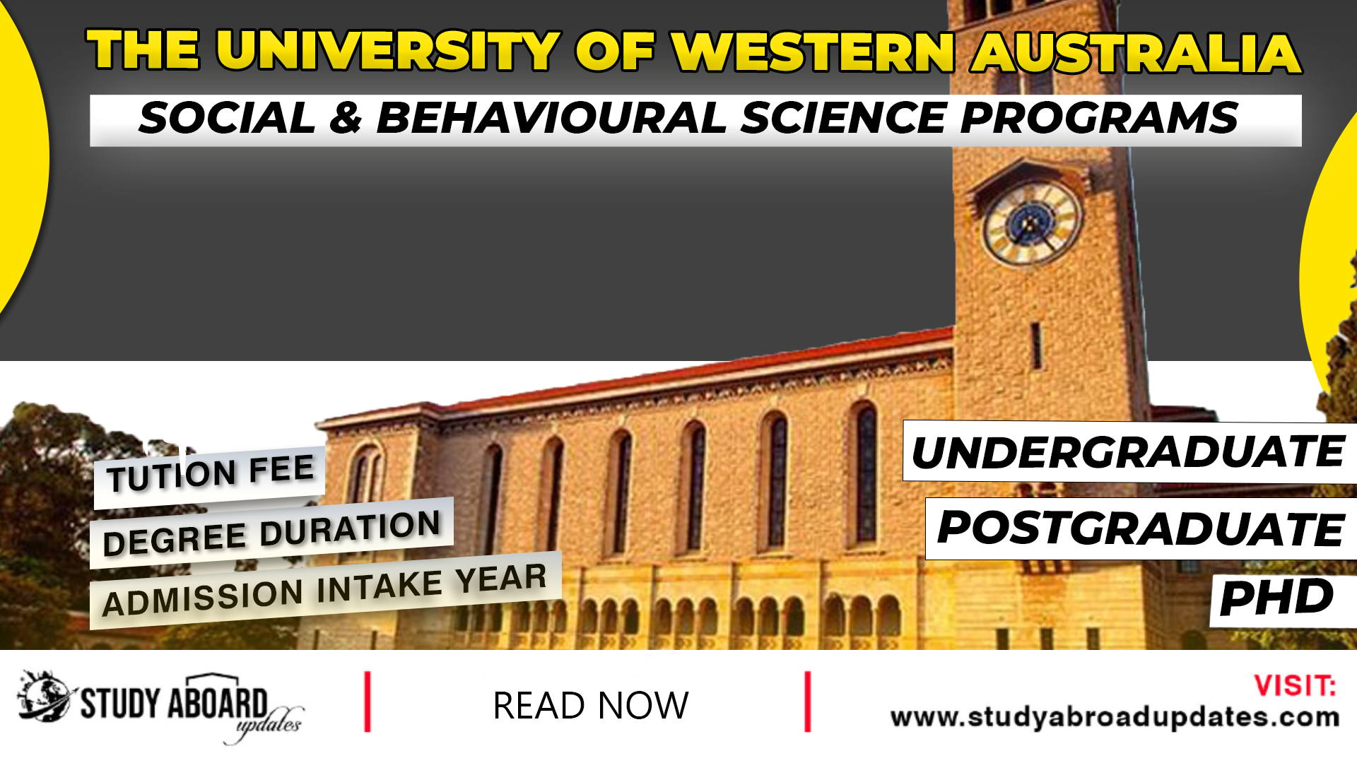 University of Western Australia Social & Behavioural Science Programs