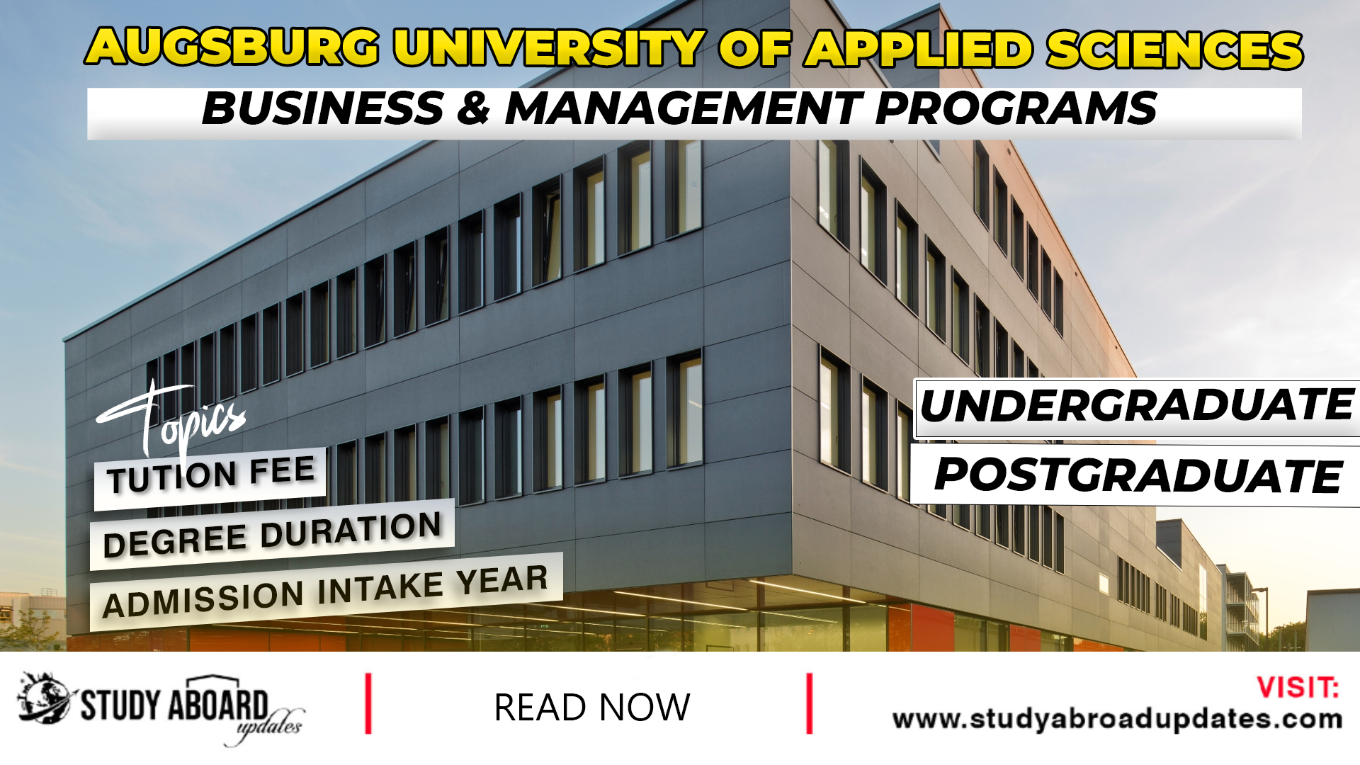 Augsburg University of Applied Sciences Business & Management Programs