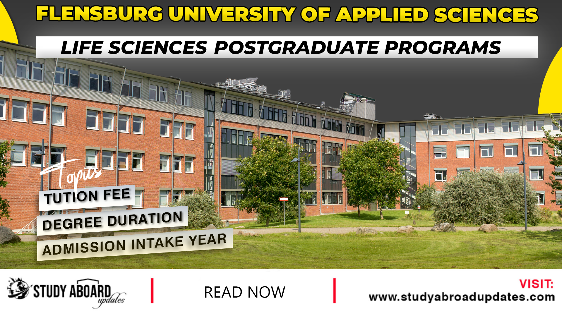 Flensburg University of Applied Sciences Life Sciences Programs