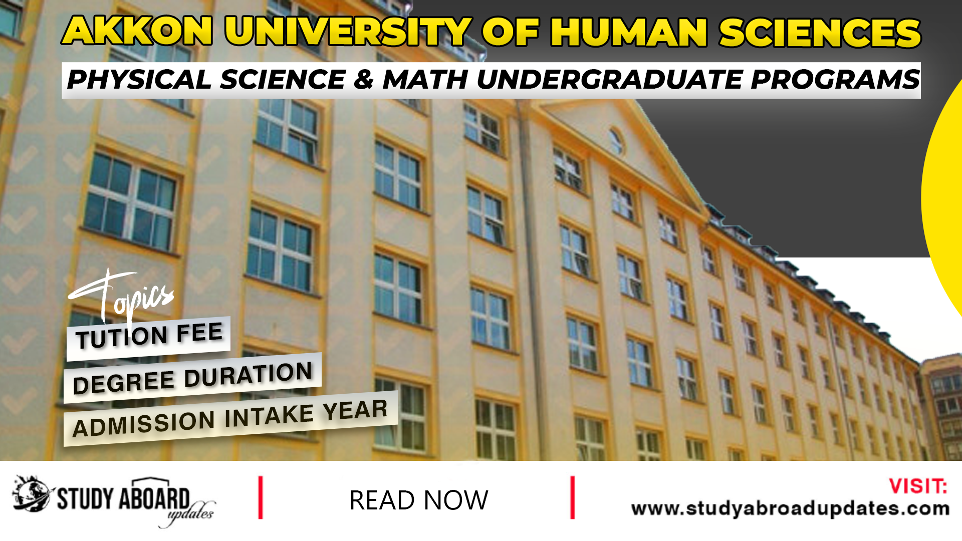 Akkon University of Human Sciences Physical Science & Math Programs