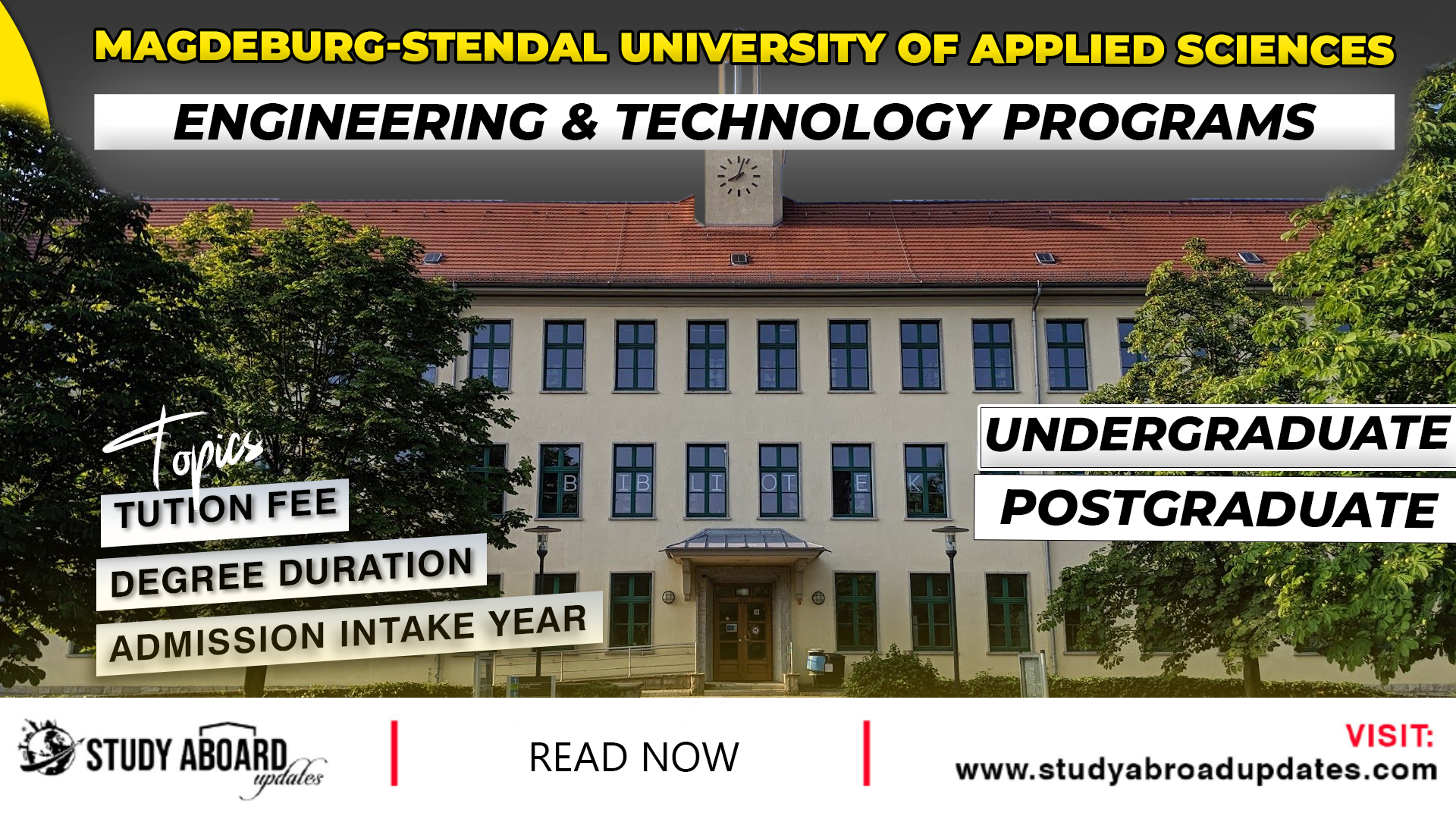 Magdeburg-Stendal University of Applied Sciences Engineering & Technology Programs