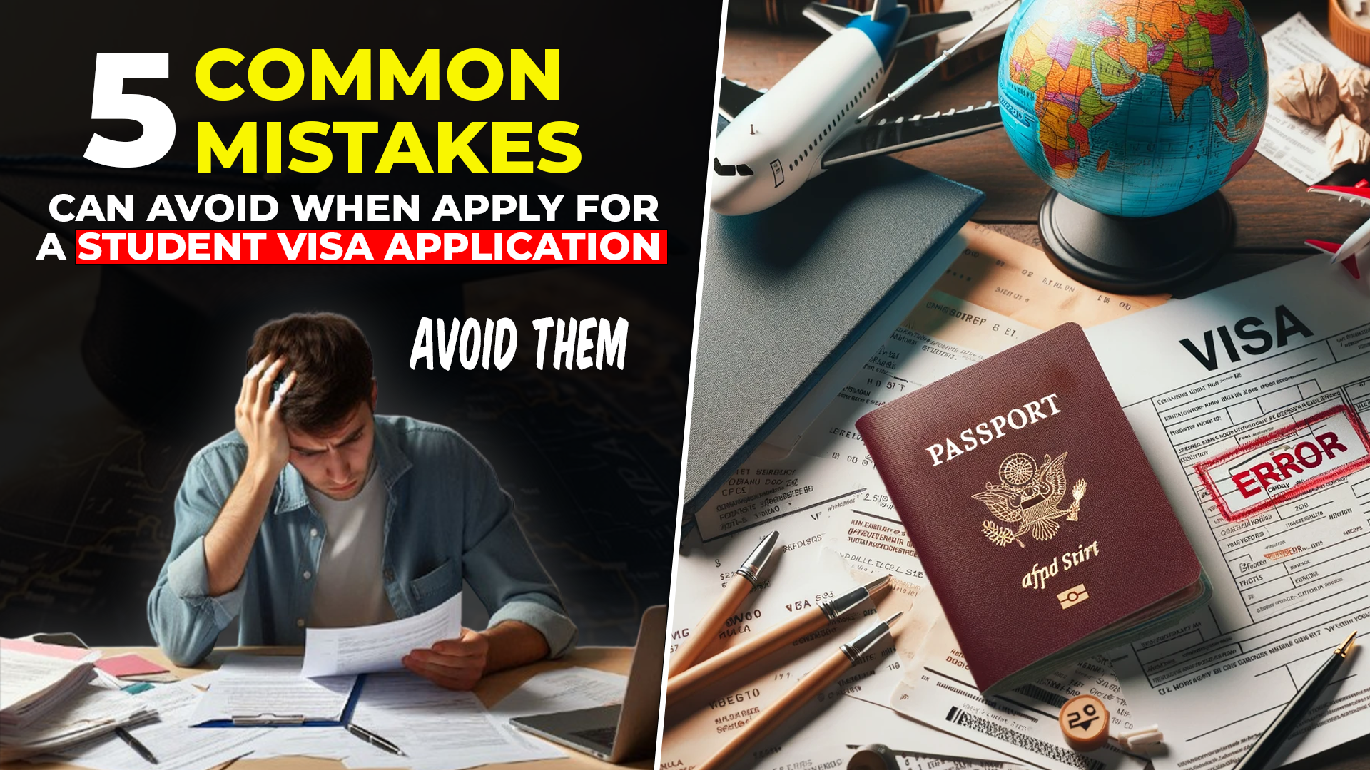 Common Mistakes for a Student Visa Application: Study Abroad