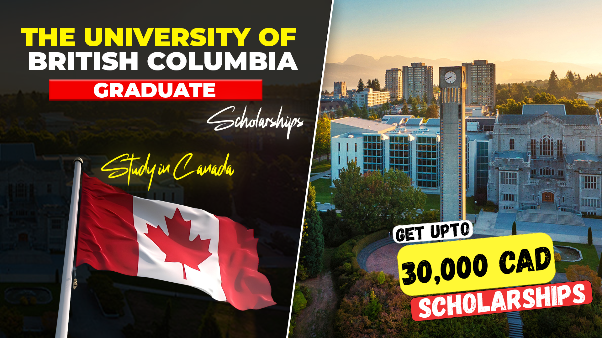 University of British Columbia graduate Scholarships