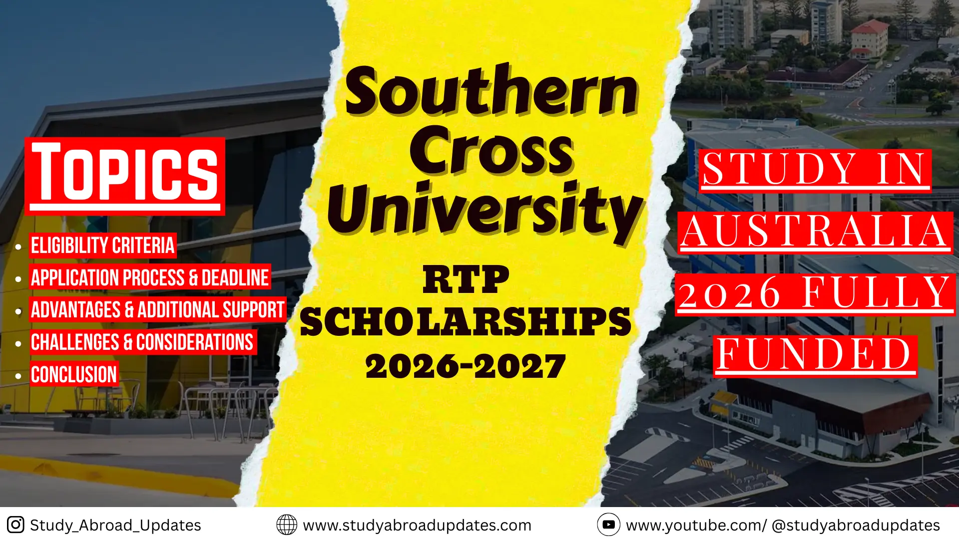 Southern Cross University RTP Scholarships - Study Abroad Updates